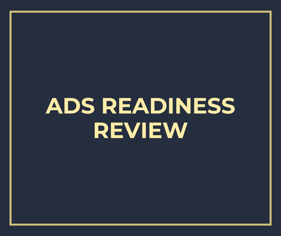 Ads Readiness Review - CounselingWise